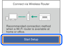 Connect the printer and the wireless router.