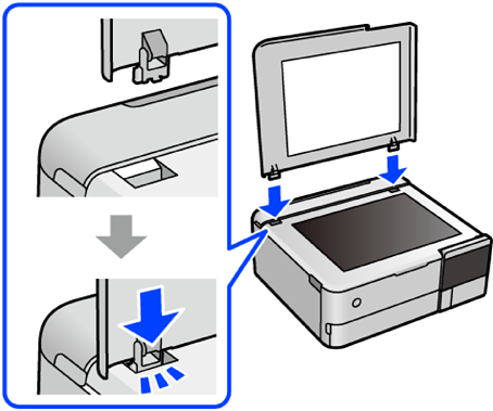 Il coperchio documenti si è staccato
