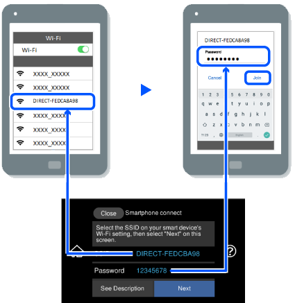 Wi-Fi Direct kullanarak Aygıtlara bağlanma