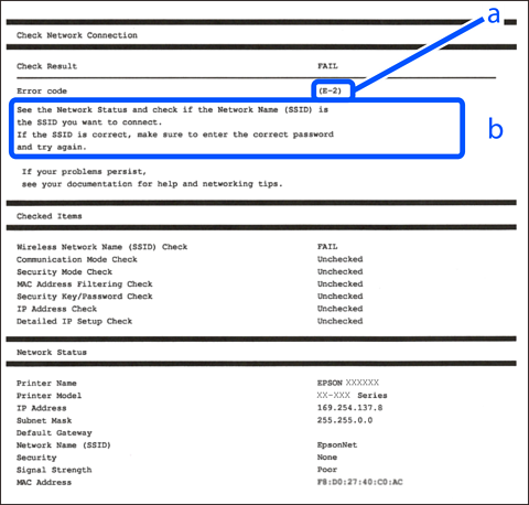 Messages and Solutions on the Network Connection Report